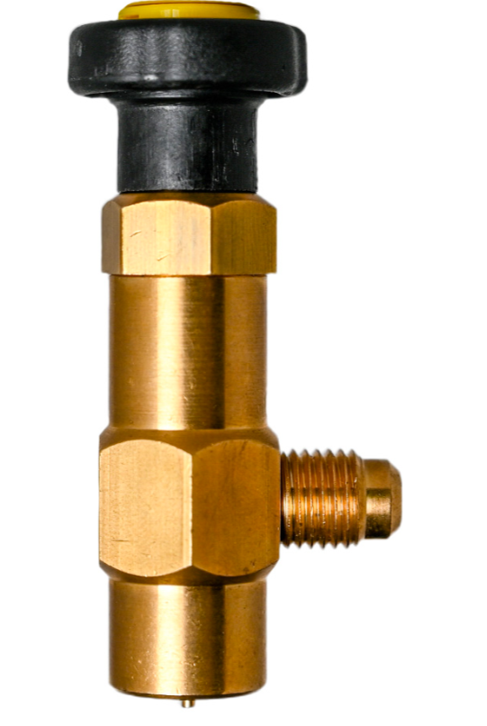 RF CYLINDER FLOW VALVE - INLET 7/16” OUTLET 1/4” SAE - R290 & R600A SU ...