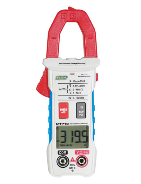 MAJOR TECH 600A AC TRMS SMART CLAMP MULTIMETER - Ø25MM CLAMP ...